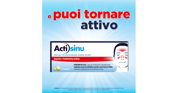 Actisinu - Trattamento della congestione nasale da sinusite o ...
