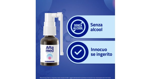Aftamed Spray Orale Lenitivo Calmante Anti-Irritazioni - Per il ...
