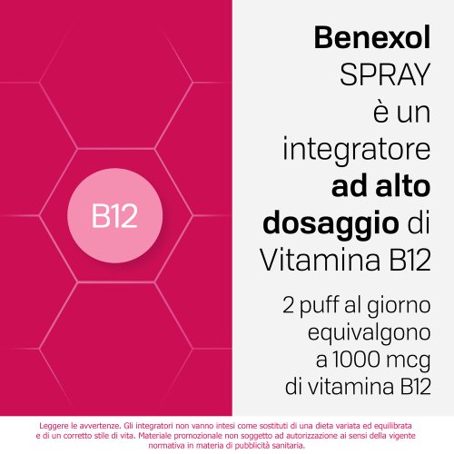 Benexol Spray B12 - Integratore alimentare a base di Vitamina B12 - 15 ml
