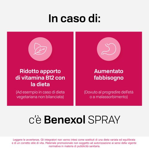 Benexol Spray B12 - Integratore alimentare a base di Vitamina B12 - 15 ml