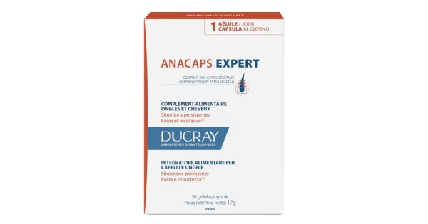 Anacaps Expert - Integratore alimentare per il benessere di capelli e ...