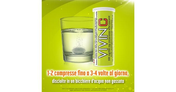 Vivin C 20 Compresse Effervescenti 330mg+200mg