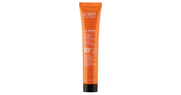 Korff Sun Secret Fluido Viso SPF50+ - Fluido viso antimacchie con ...