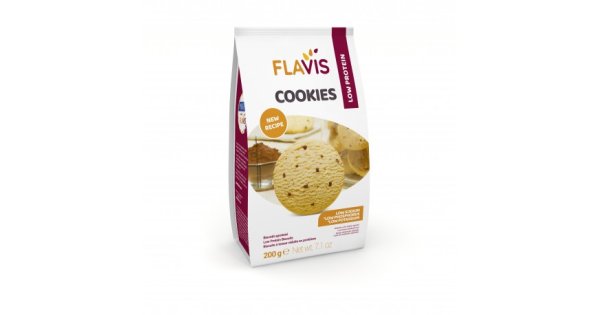 Mevalia Flavis Cookies Biscotti Aproteici al Cioccolato 200 g